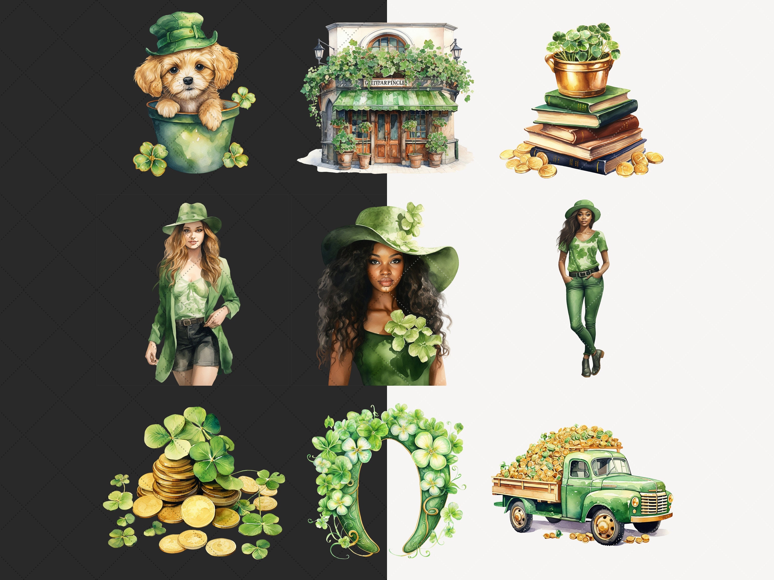 Watercolor St.patrick’s Day Clipart, St.patrick’s Day PNG, Irish Clip ...