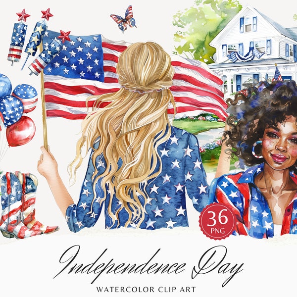 4th of July Clipart - Etsy