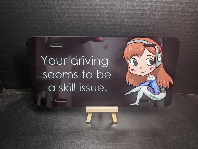 DVA VANITY PLATE | Overwatch License Plate | Overwatch Car Accessory ...