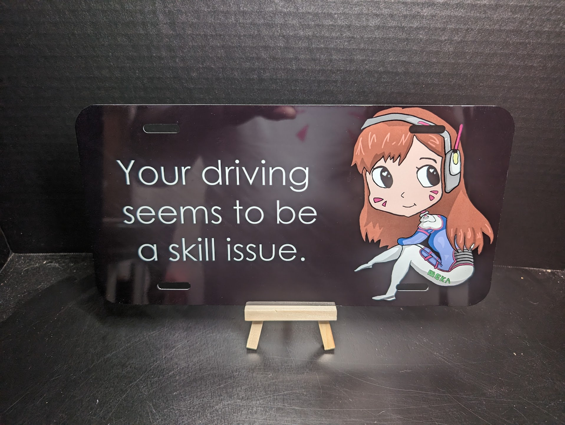 DVA VANITY PLATE | Overwatch License Plate | Overwatch Car Accessory ...