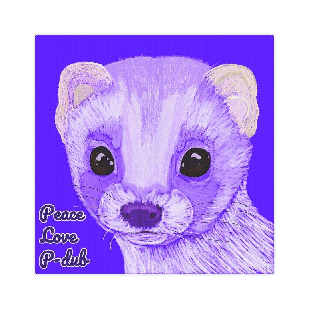 Pasquerilla West Purple Weasel Canvas Photo Tile - Etsy