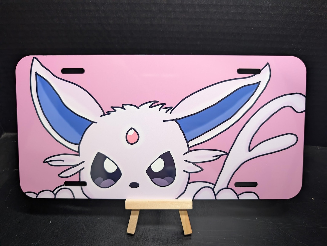 ESPEON VANITY PLATE | Pokemon License Plate | Pokemon Car Accessory ...