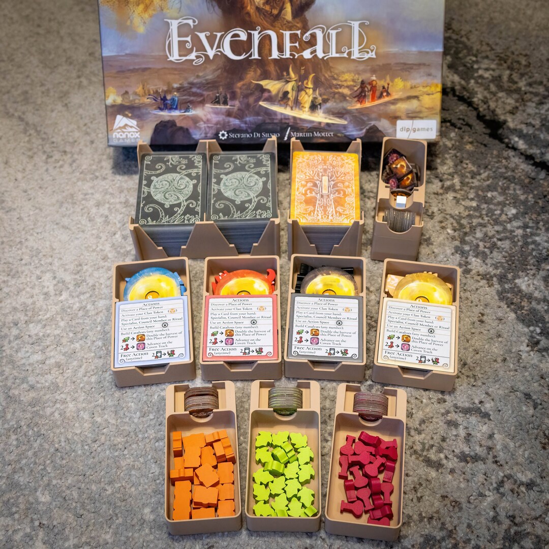 Evenfall Boardgame Insert/organizer - STL Files (no Physical Components). - Etsy
