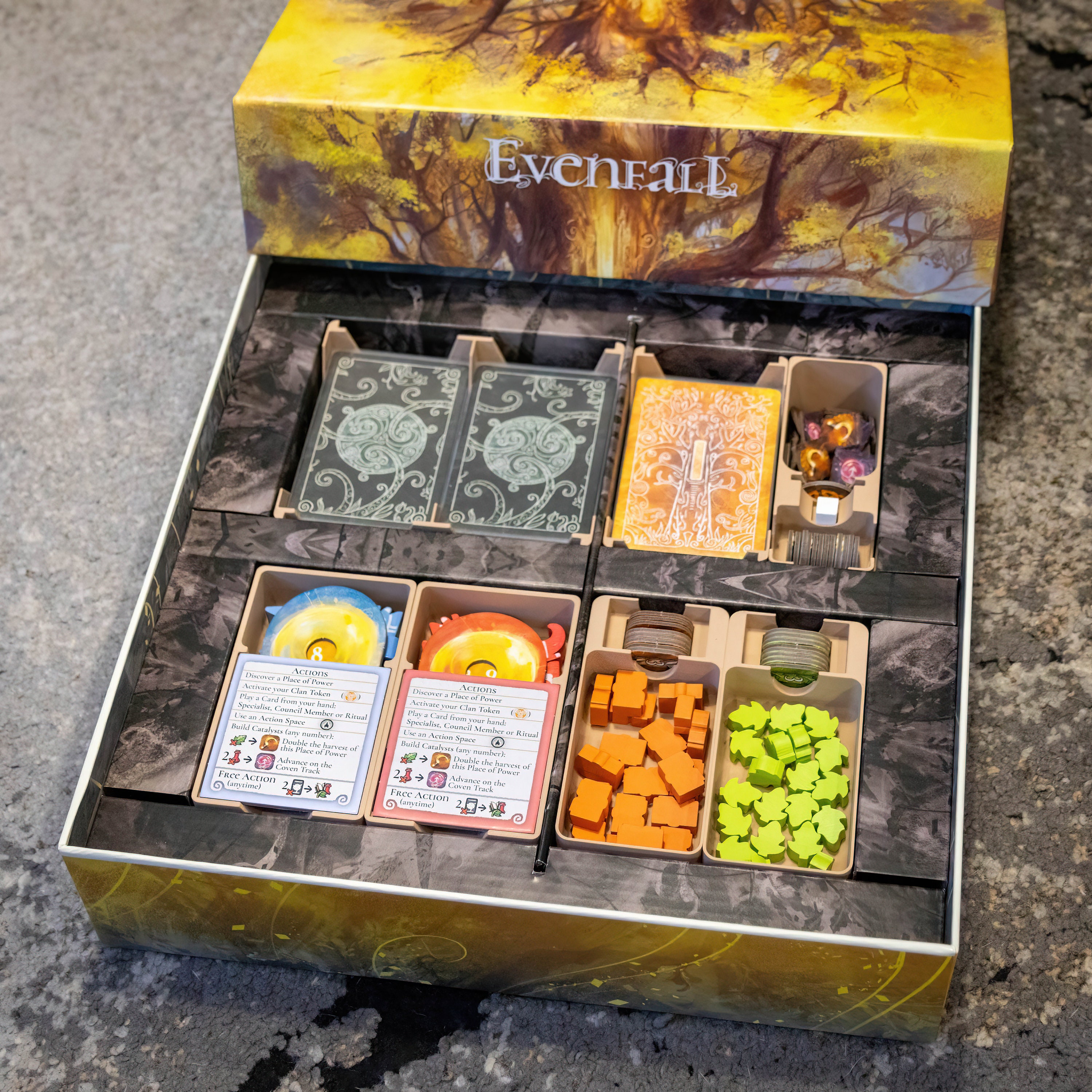 Evenfall Boardgame Insert/organizer - STL Files (no Physical Components ...