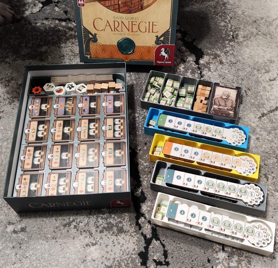 Carnegie Boardgame Insert STL Files no Physical Components. (Download ...