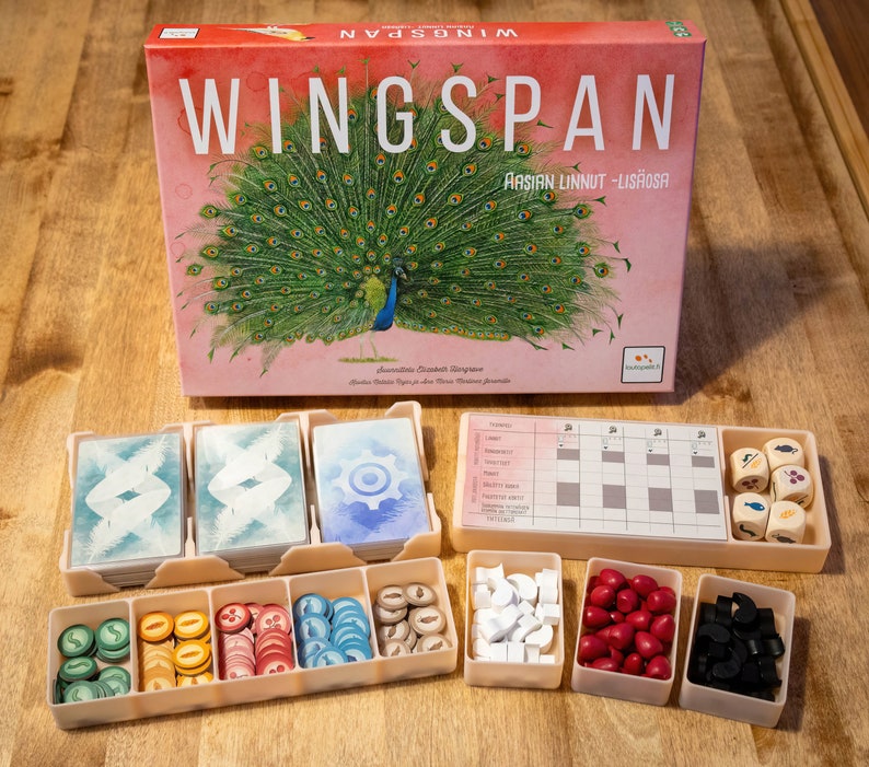 Wingspan Asia Boardgame Insert/organized - STL Files (no Physical ...
