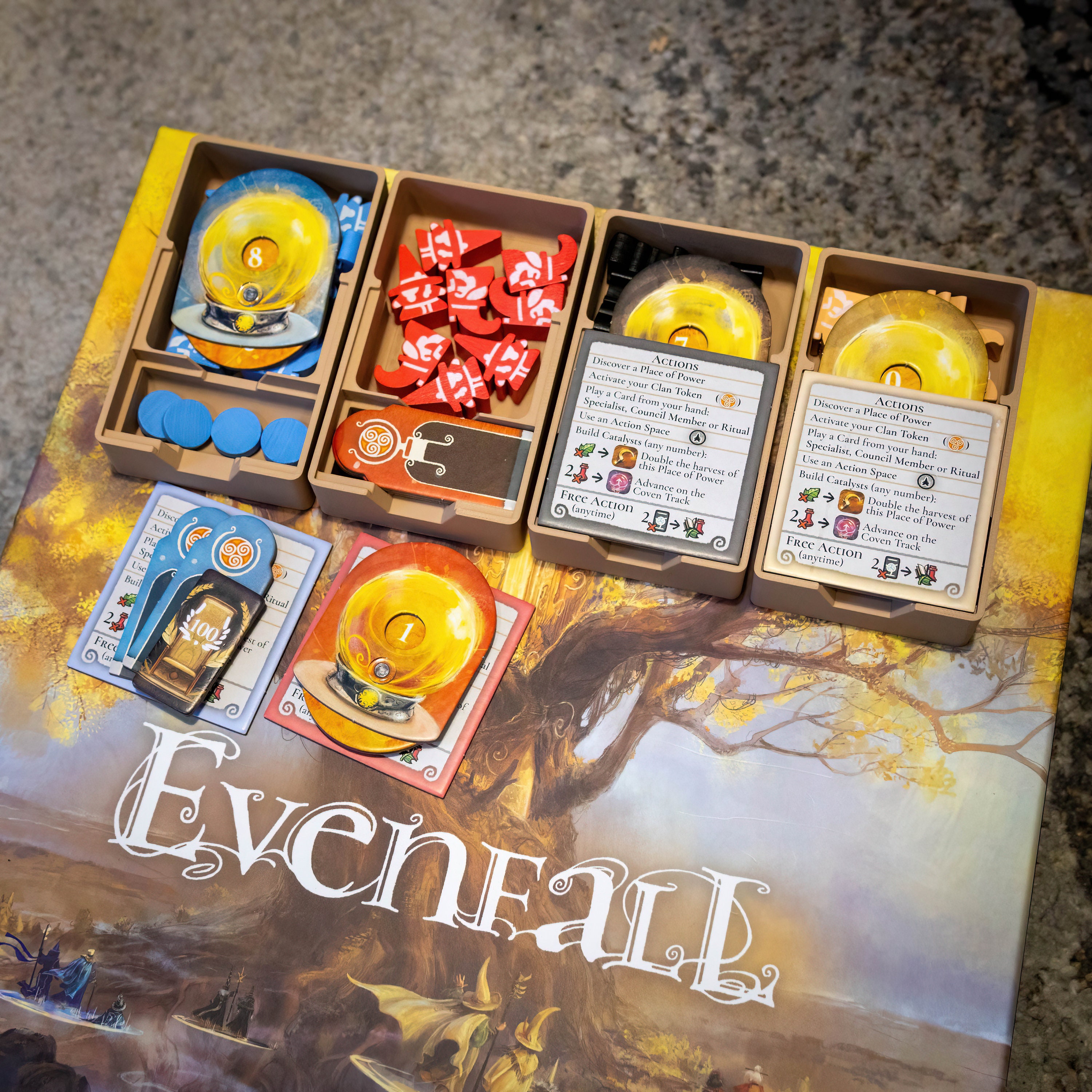 Evenfall Boardgame Insert/organizer - STL Files (no Physical Components ...
