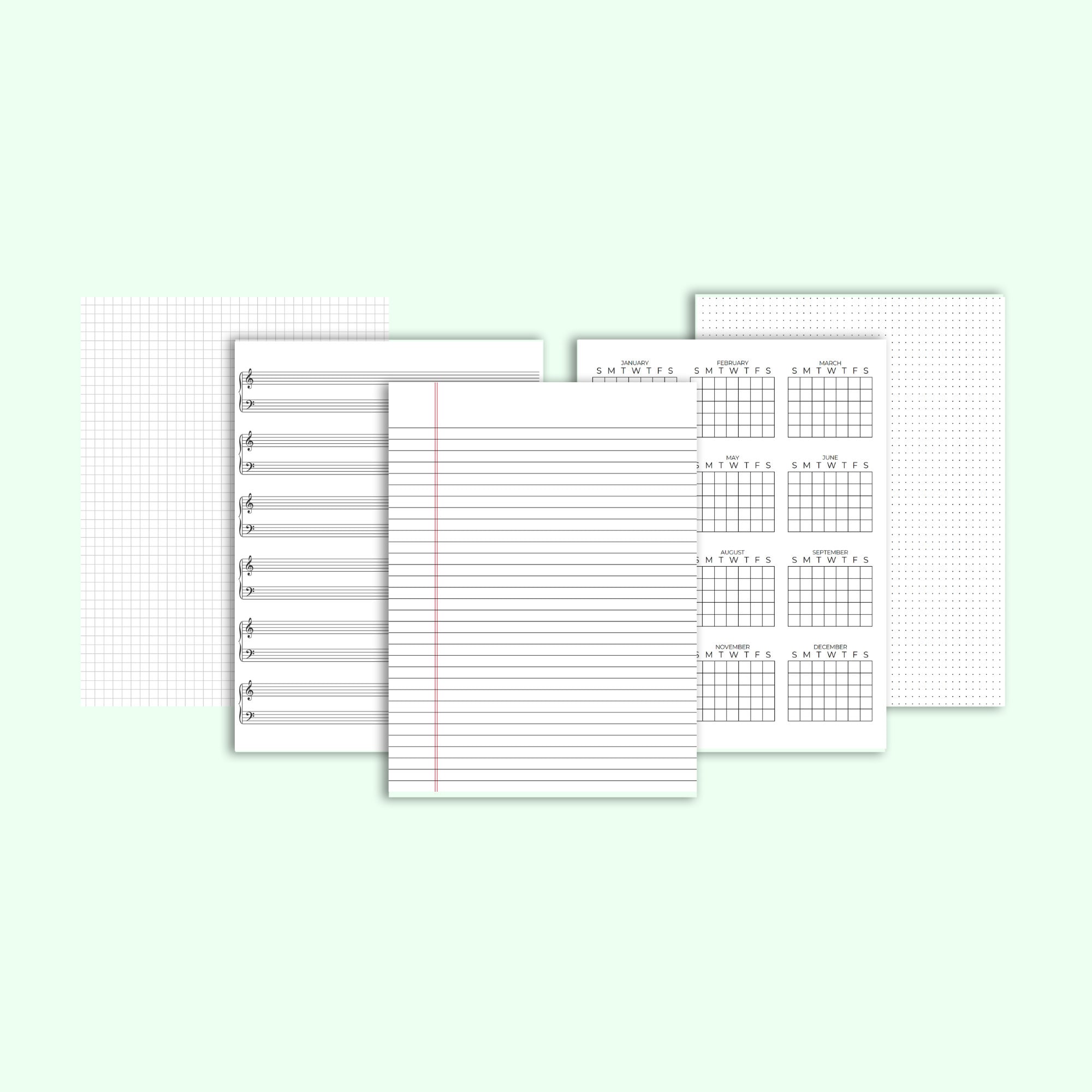 25 Printables // Paper Templates // Printable Templates // Notebook ...