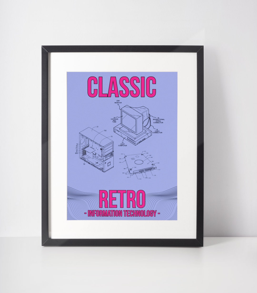 Classic Retro Information Technology Poster - Etsy