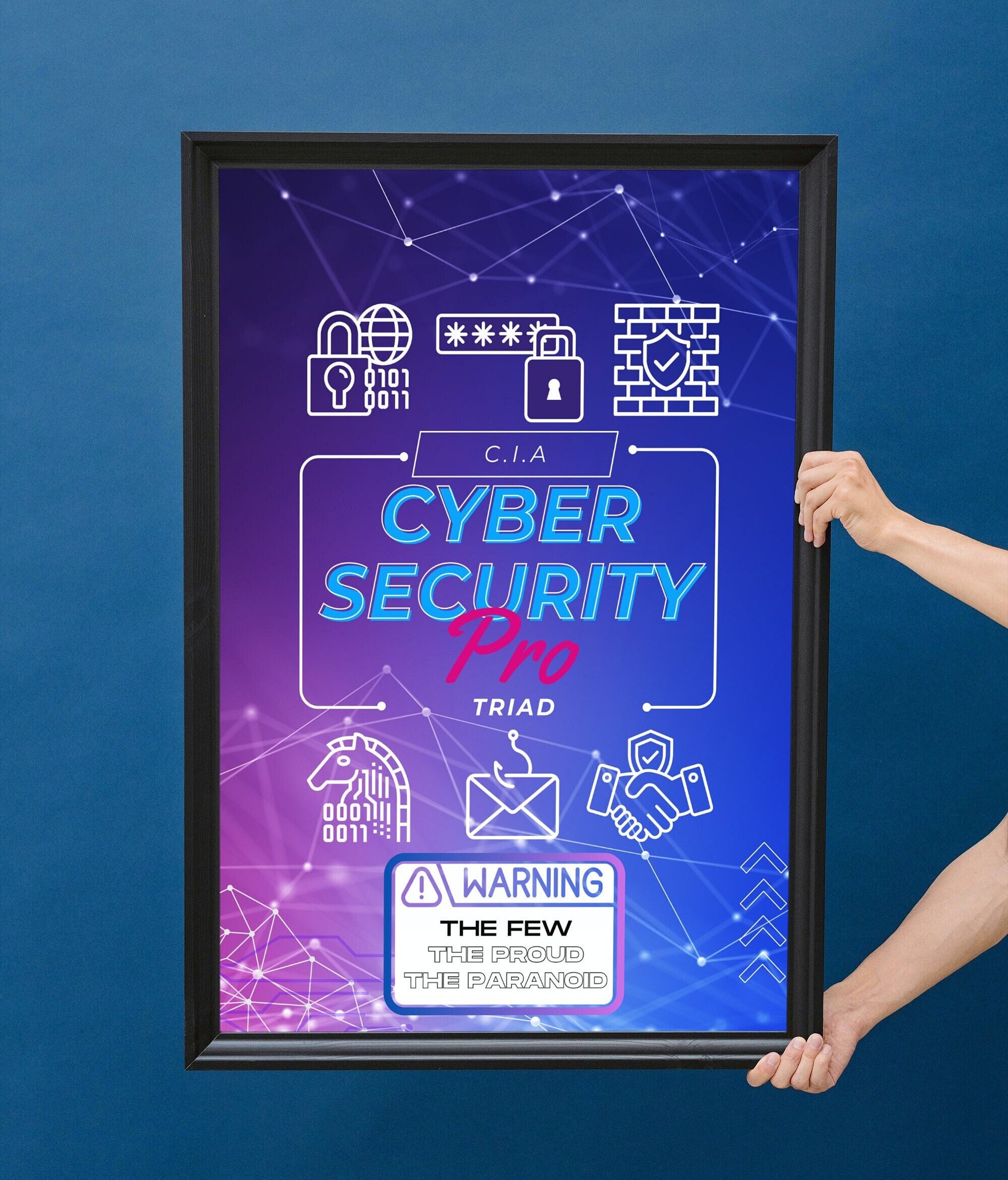 Cyber Security Pro Poster Cyber Security Gift - Etsy