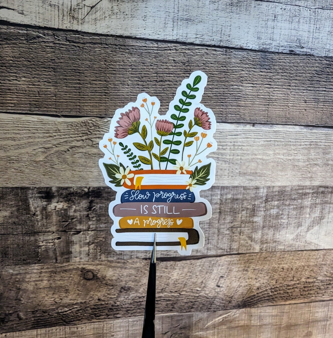 Bookish Stickers, Floral Book Laptop Stickers, Tumblers Stickers ...