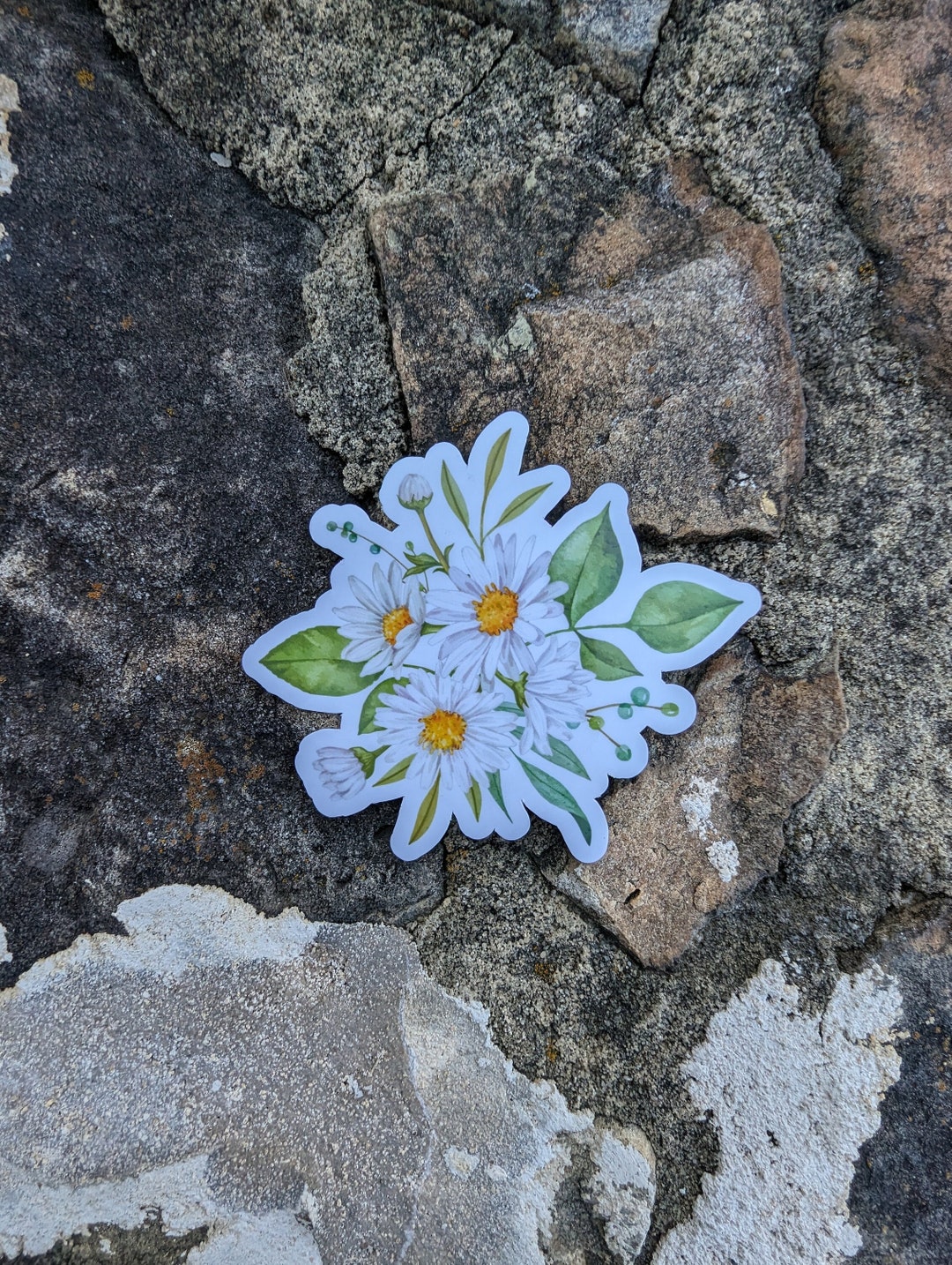 Daisy Waterproof Stickers, Laptop Stickers, Tumblers Stickers, Notebook ...