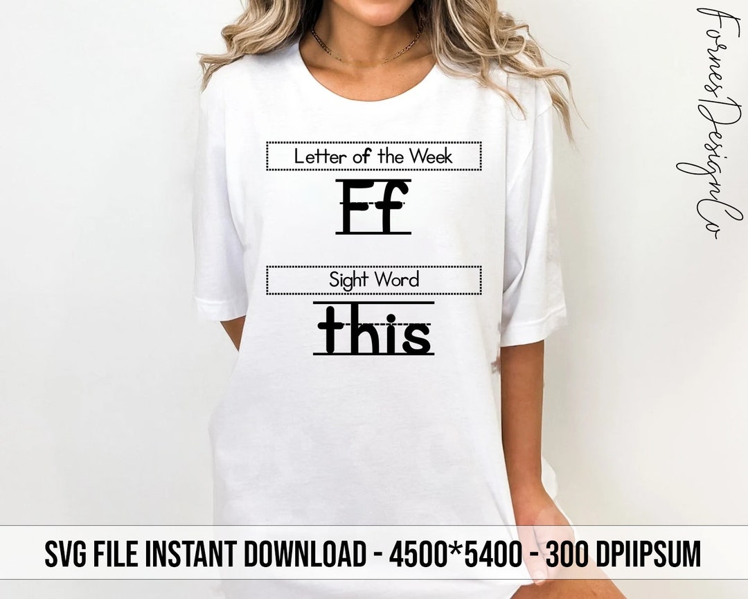 Letter of the Week Sight Word This Svg Teacher Appreciation - Etsy