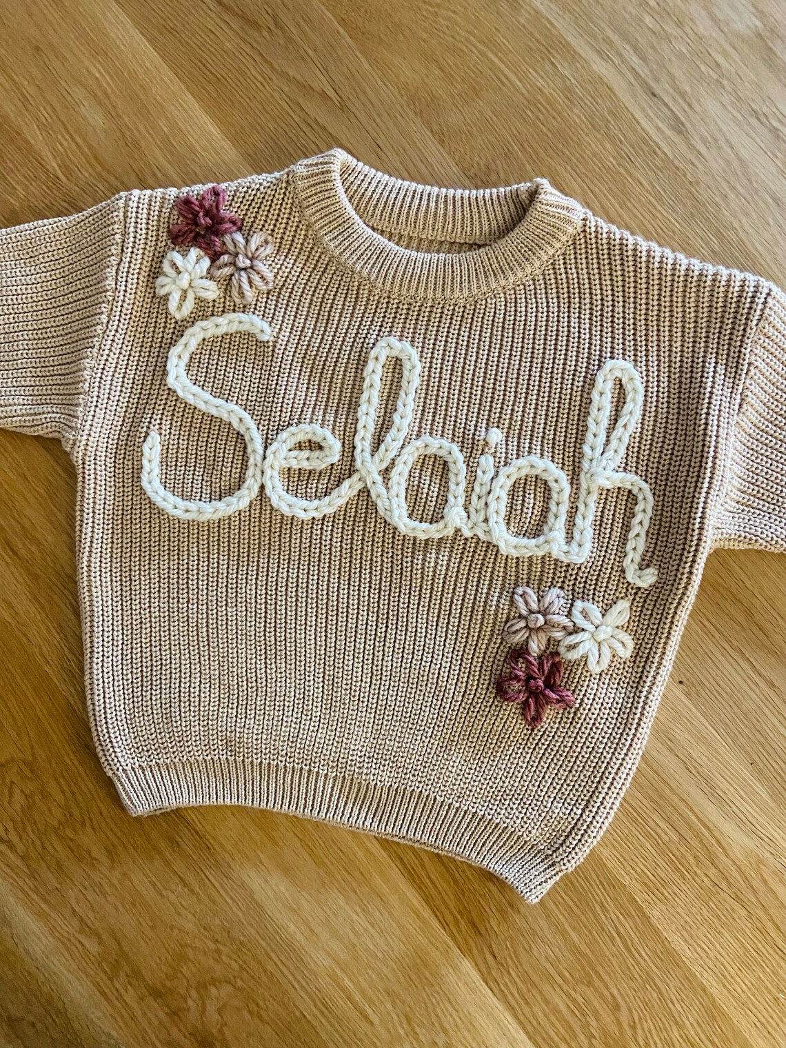 Personalized Embroidered Floral Baby Jumpers - Etsy