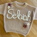 Personalized Embroidered Floral Baby Jumpers - Etsy