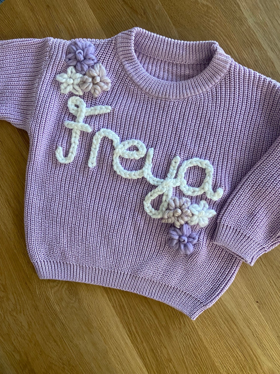 Personalized Embroidered Floral Baby Jumpers - Etsy