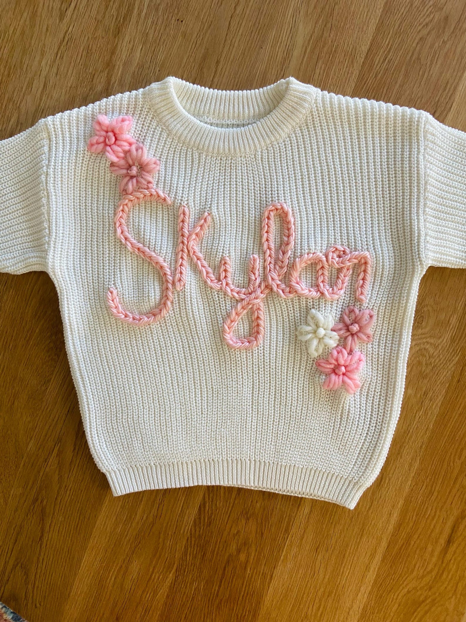 Personalized Embroidered Floral Baby Jumpers - Etsy