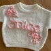 Personalized Embroidered Floral Baby Jumpers - Etsy