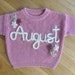 Personalized Embroidered Floral Baby Jumpers - Etsy