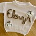 Personalized Embroidered Floral Baby Jumpers - Etsy
