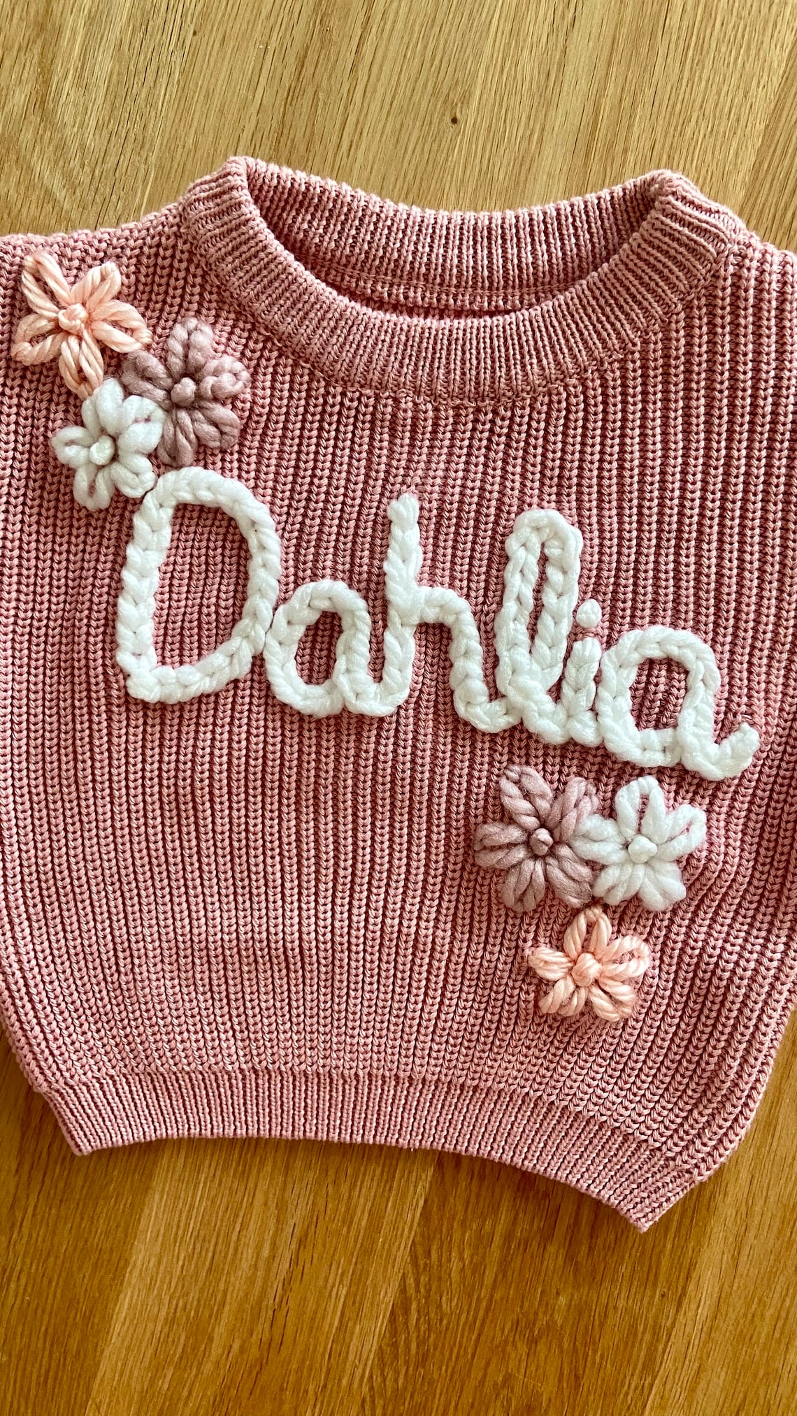 Personalized Embroidered Floral Baby Jumpers - Etsy