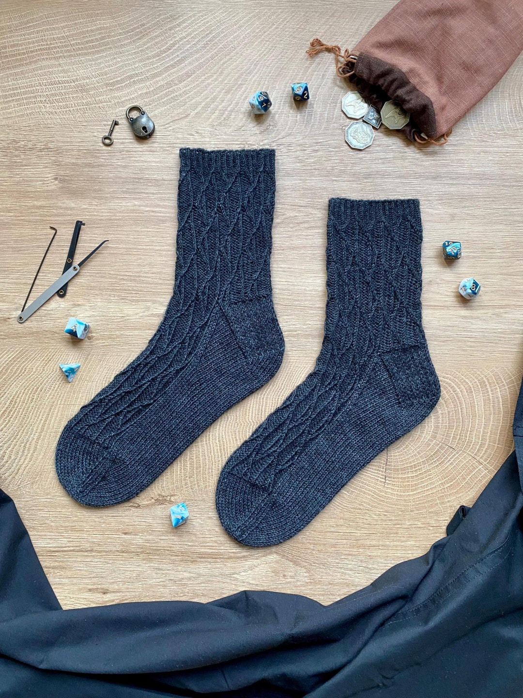 The Rogue Socks - Sock Knitting Pattern - Pdf in English and German - Etsy