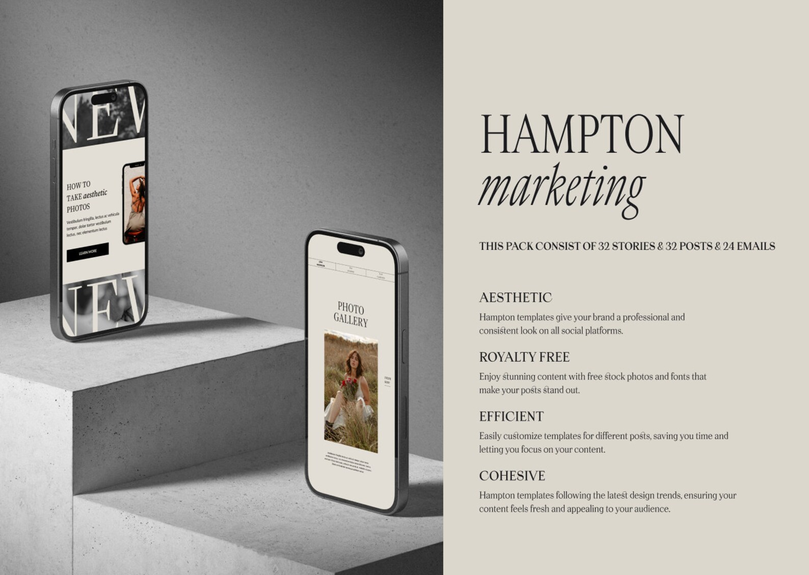 Photographer Marketing Bundle Modern Email Template Minimalist ...