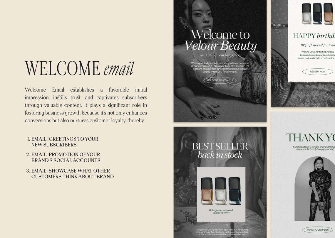 Nails Email Template, Esthetician Email Templates, Newsletter Template ...