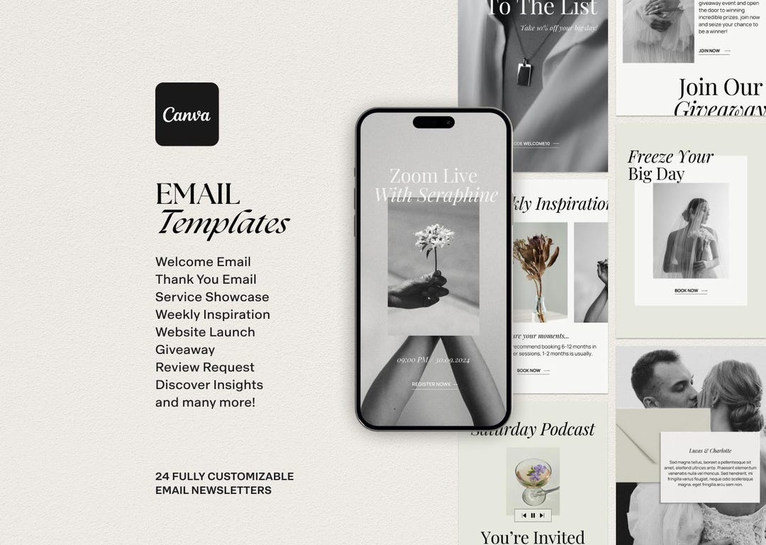 Email Templates for Photographers | Newsletter Templates Editable ...