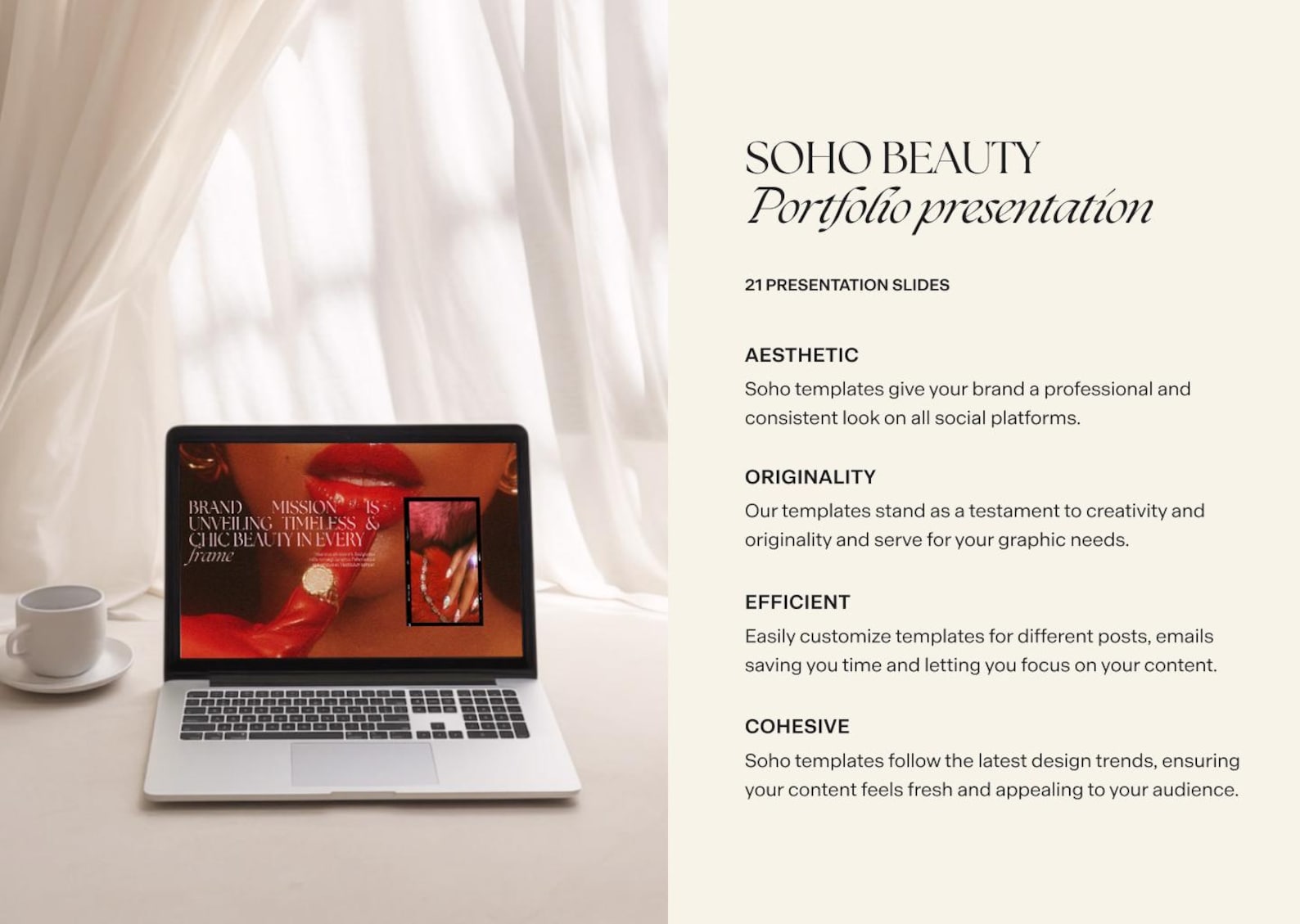 Portfolio Template for Stylists | Minimalist Canva Template | Creative Lookbook | UGC Portfolio ...