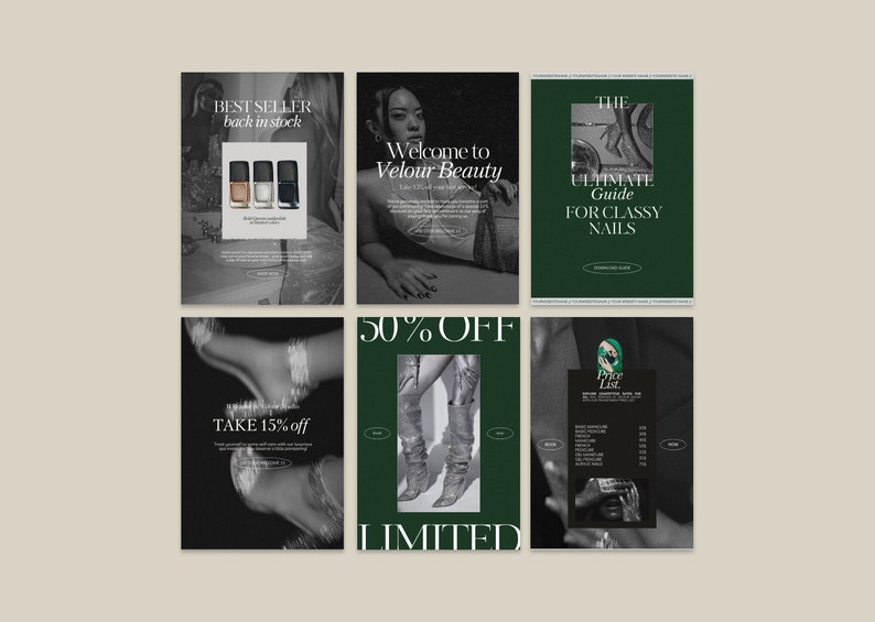 Nails Email Template, Esthetician Email Templates, Newsletter Template ...