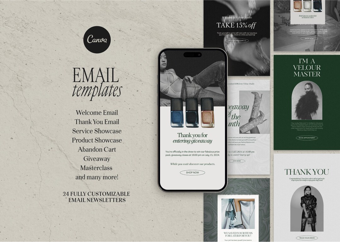 Nails Email Template, Esthetician Email Templates, Newsletter Template ...