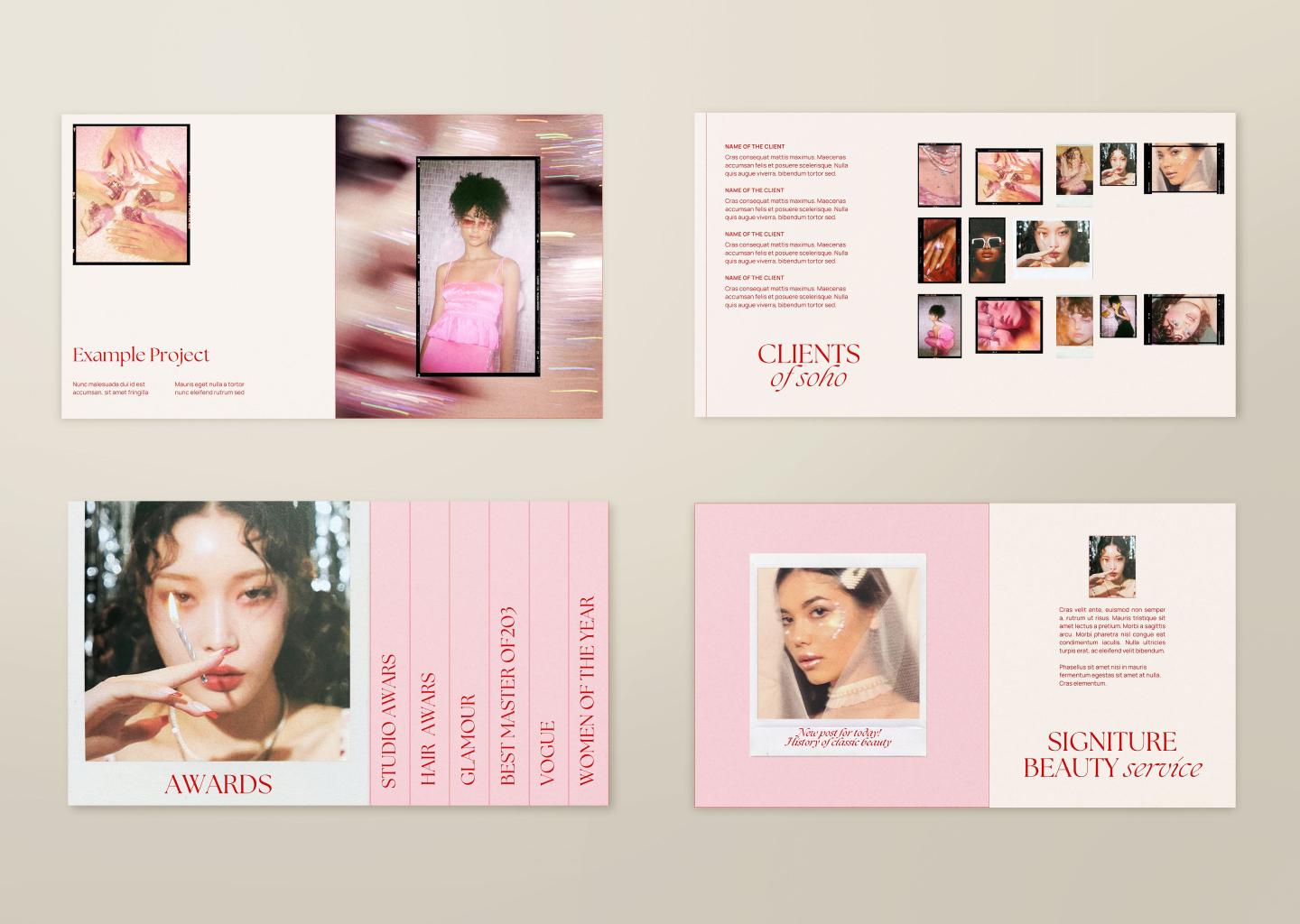 Portfolio Template for Stylists | Minimalist Canva Template | Creative Lookbook | UGC Portfolio ...