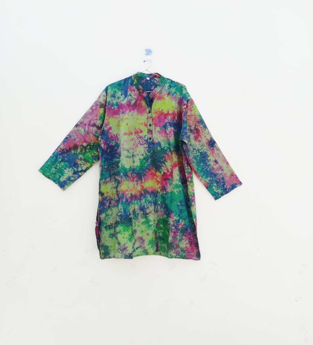 Natural Everyday Silk Dress. Simple Shirtdress. Tunic Pure Silk Dress ...