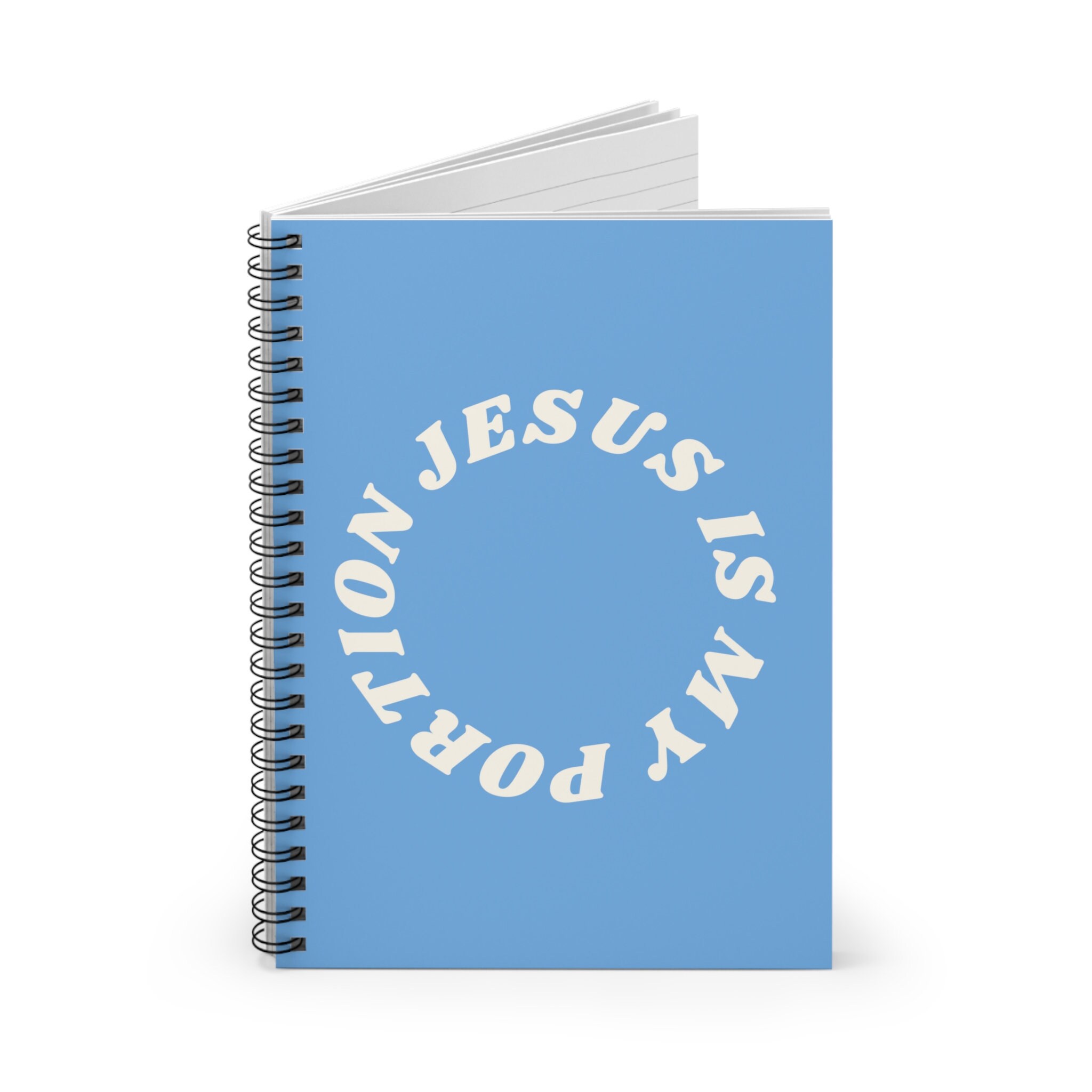 Jesus in My Portion Notebook, 6 X 8 Christian Spiral Notebook, Daily ...