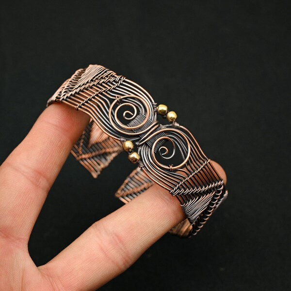 Wire Wrapped Cuff - Etsy