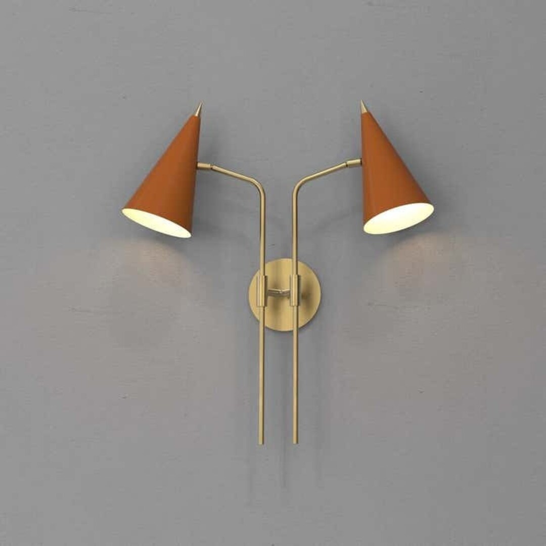 Beautiful Brass Handmade 2 Light Modern Wall Scone Wall Light - Etsy