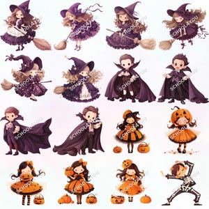 Cute Halloween Costumes Clipart, Fun and Adorable Halloween Graphics ...