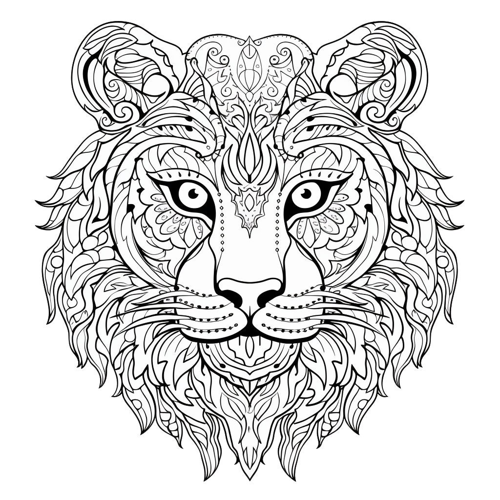 75 Adult Mandalas Coloring Pages, Flower, Animal, Pattern, House in PDF ...