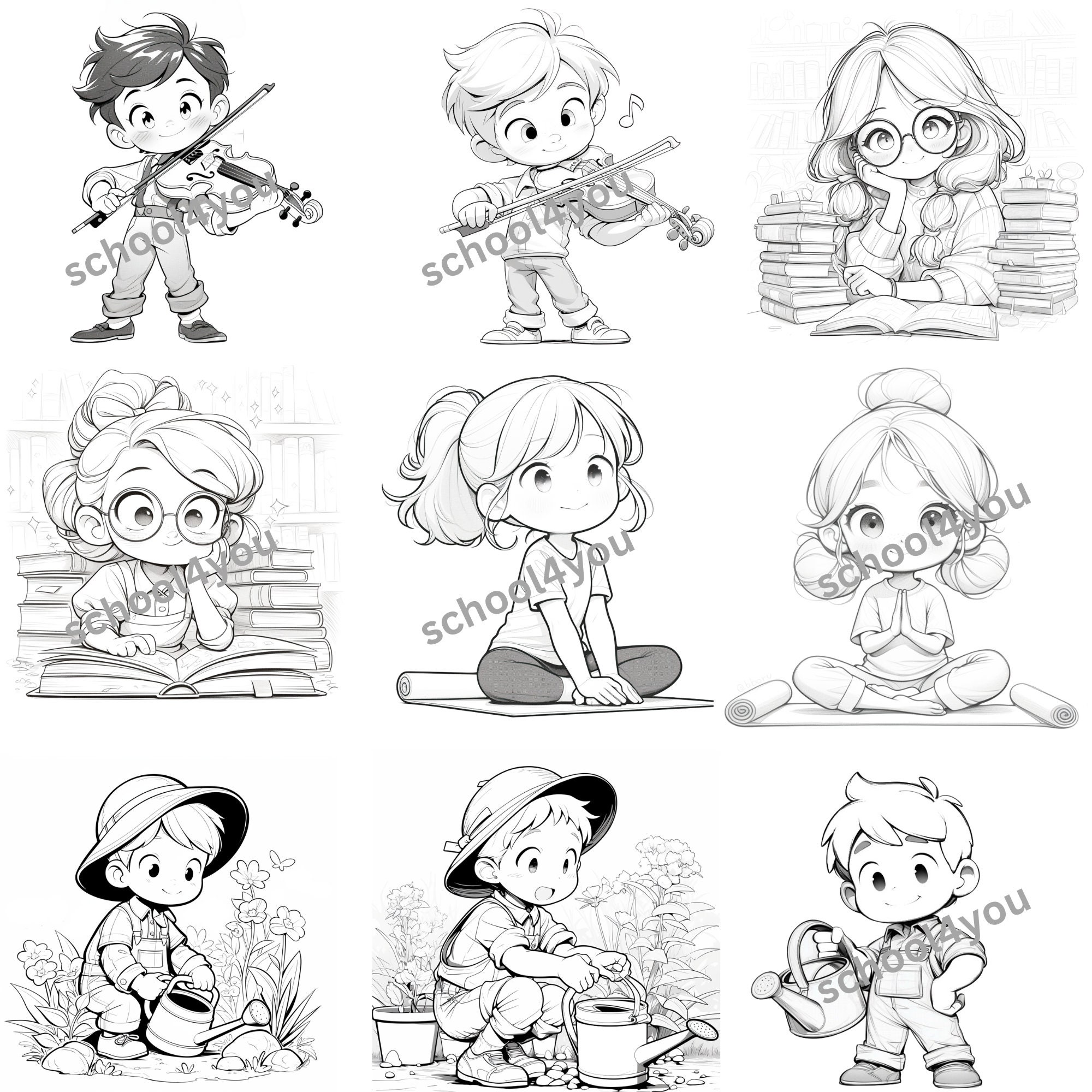 Occupation Coloring Pages - 50 Printable Activity Sheets - Engaging ...