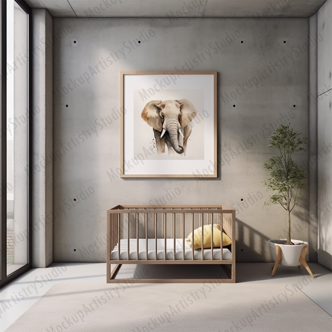 Nursery Frame Mockup, Wall Art Mockup, Styled Mockup, Minimal Neutral ...