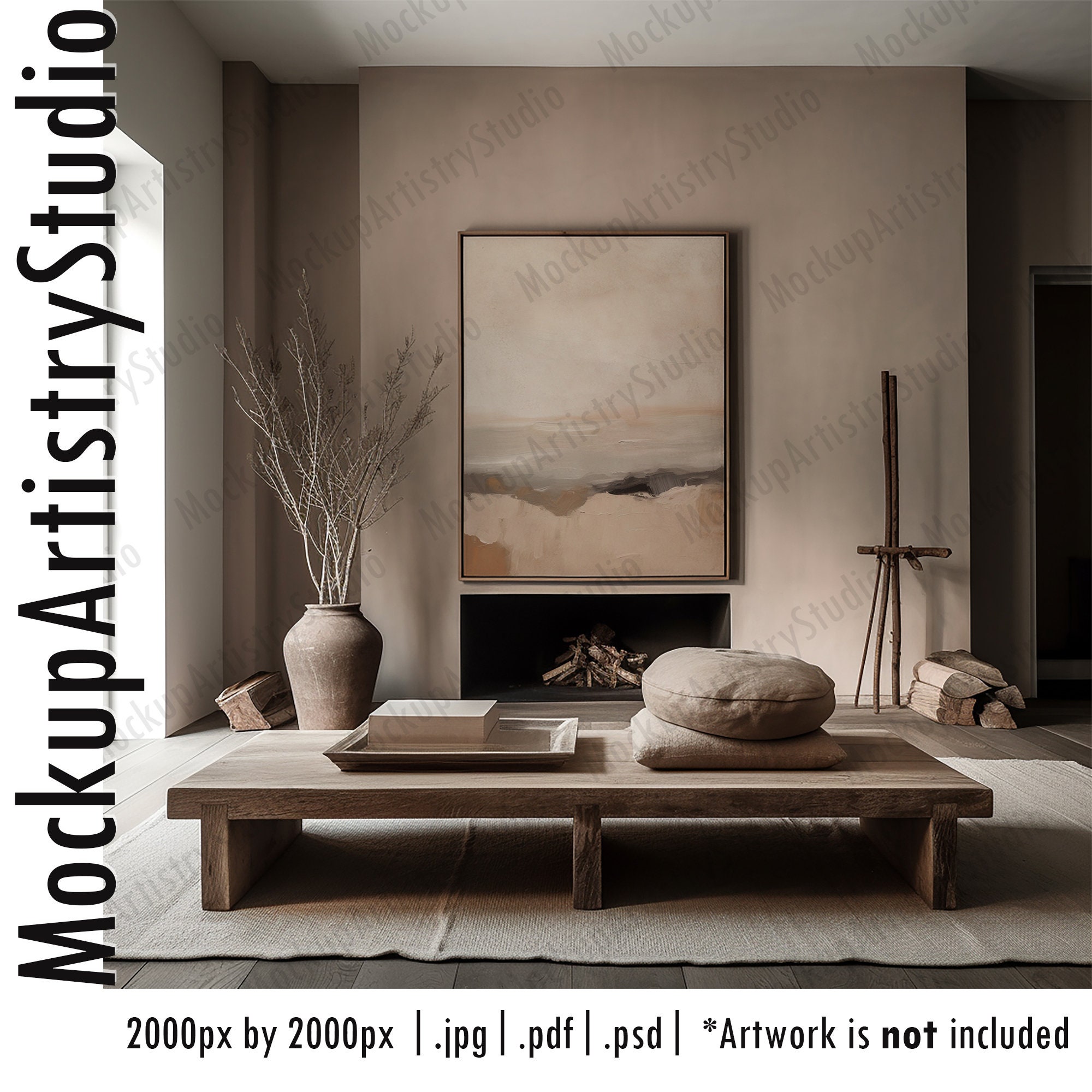 Interior Mockup Frame Wall Art Mockup Styled Mockup Minimal - Etsy