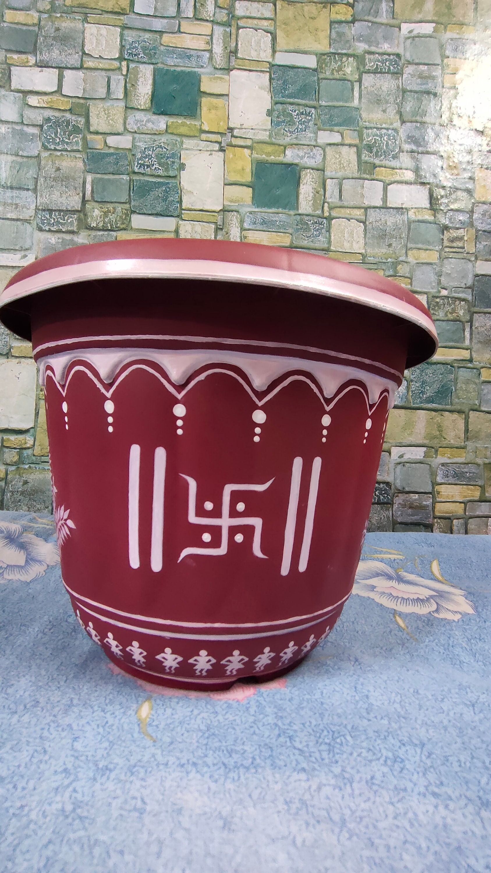 Indian Clay Pot Painting