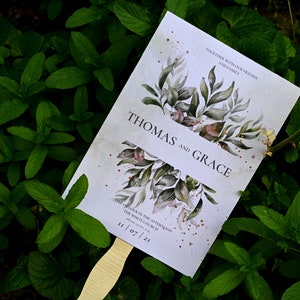 Wedding Fan Program Template Custom Wedding Fan Programs Wedding Fans ...