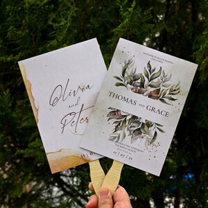 Wedding Fan Program Template Custom Wedding Fan Programs Wedding Fans ...