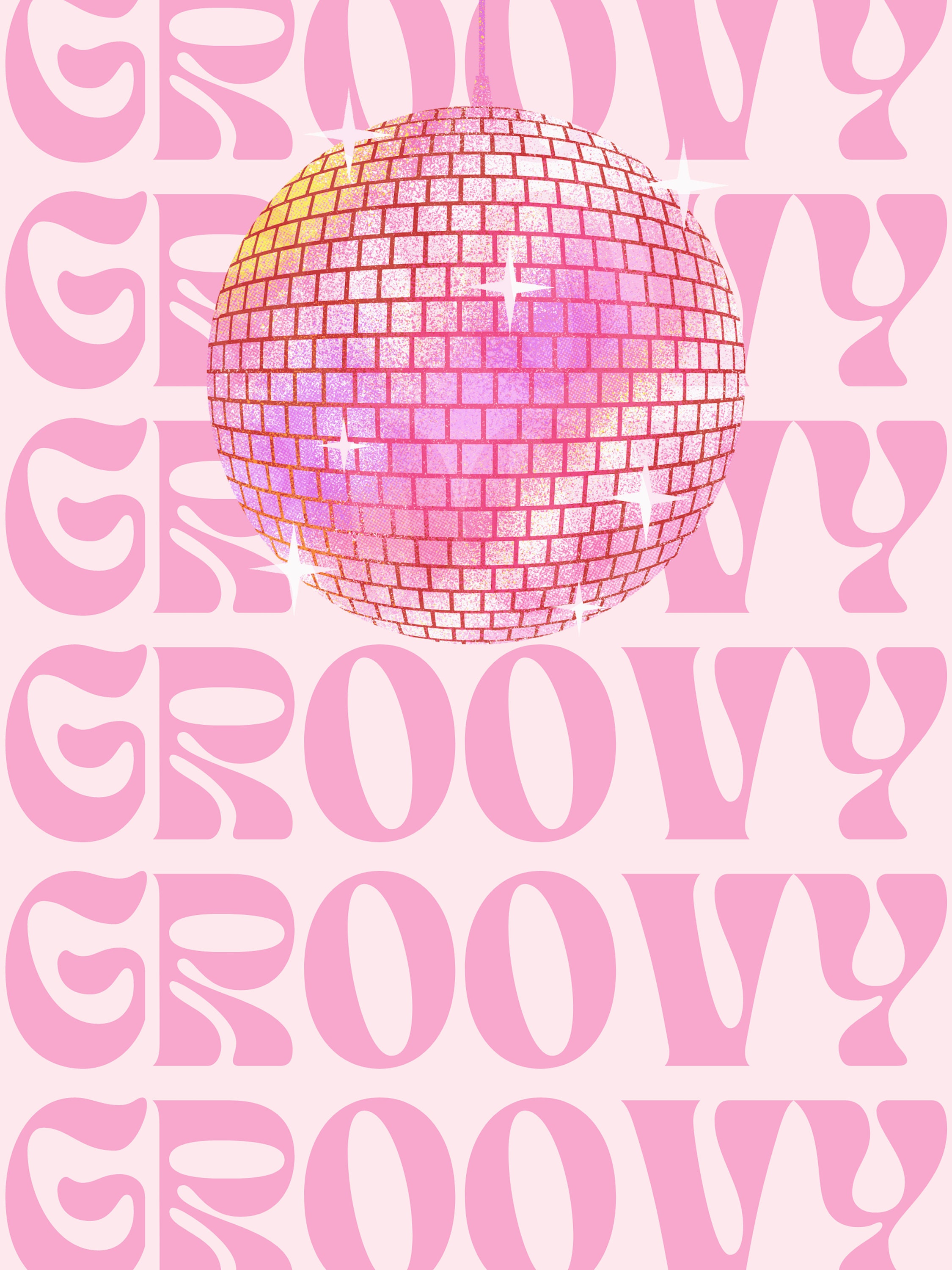 Groovy Disco Poster - Etsy