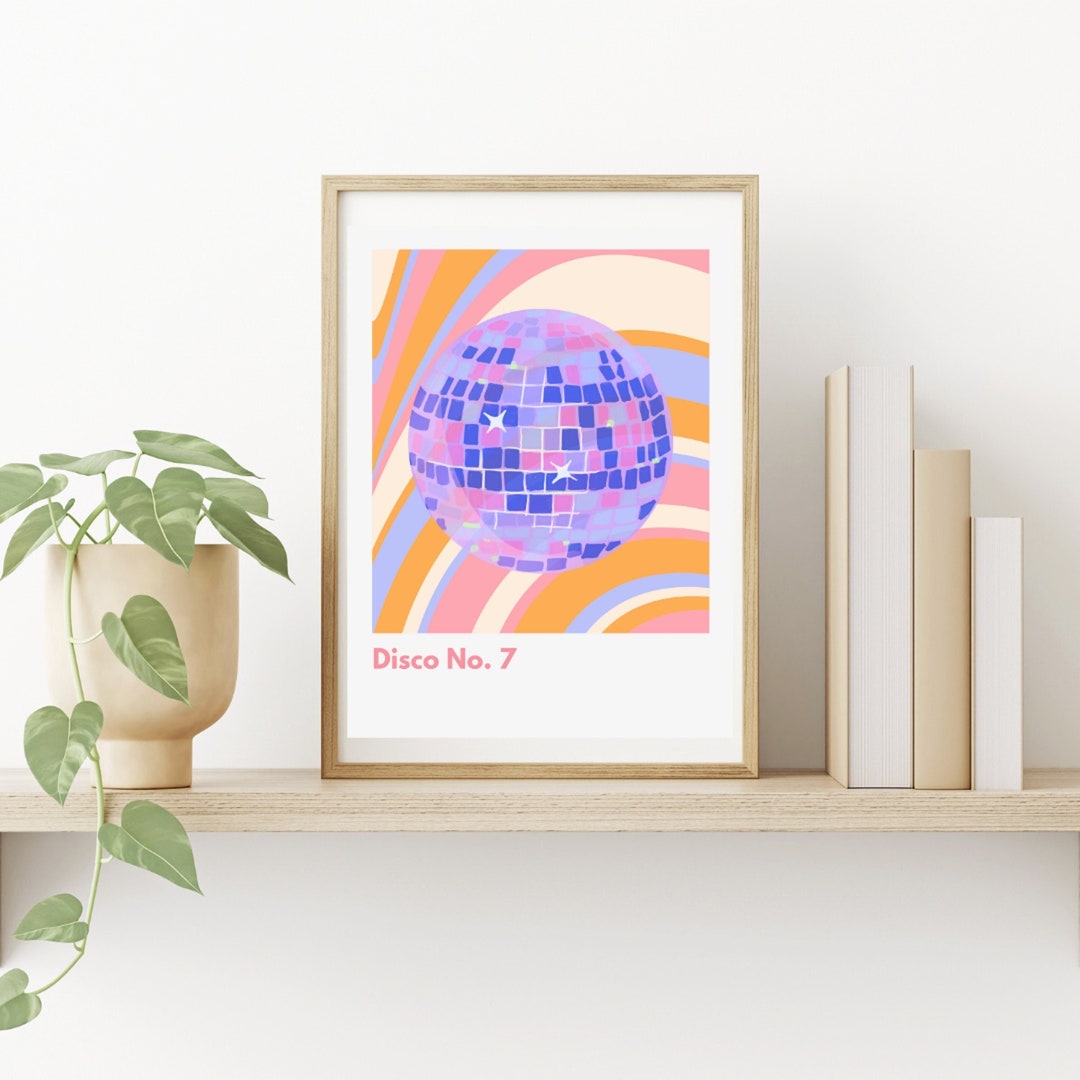 Disco No. 7 Poster - Etsy