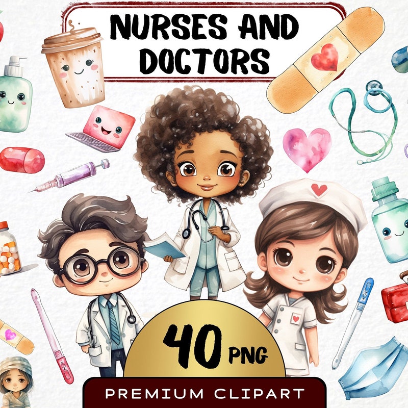 School Nurse Clip Art - Etsy