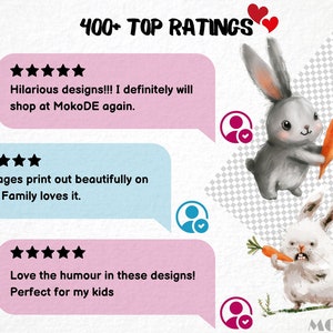 Funny Bunny Vol.2 Clipart 40 Png, Cute Caricature Pets, Quirky Rabbit ...