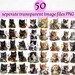 50 Watercolor Cute Cat PNG Clipart Bundle (digital Download) - Etsy